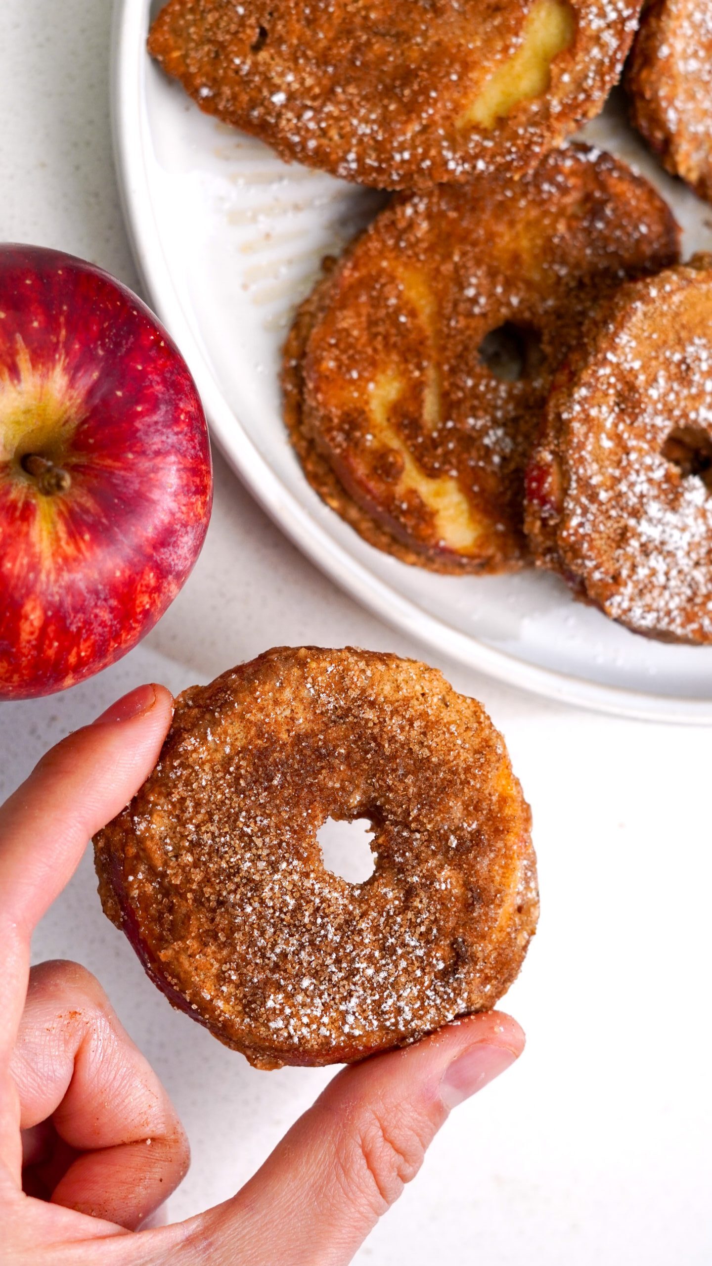 Healthy Apple Fritters - Easy Fall Dessert - healthyfloflo