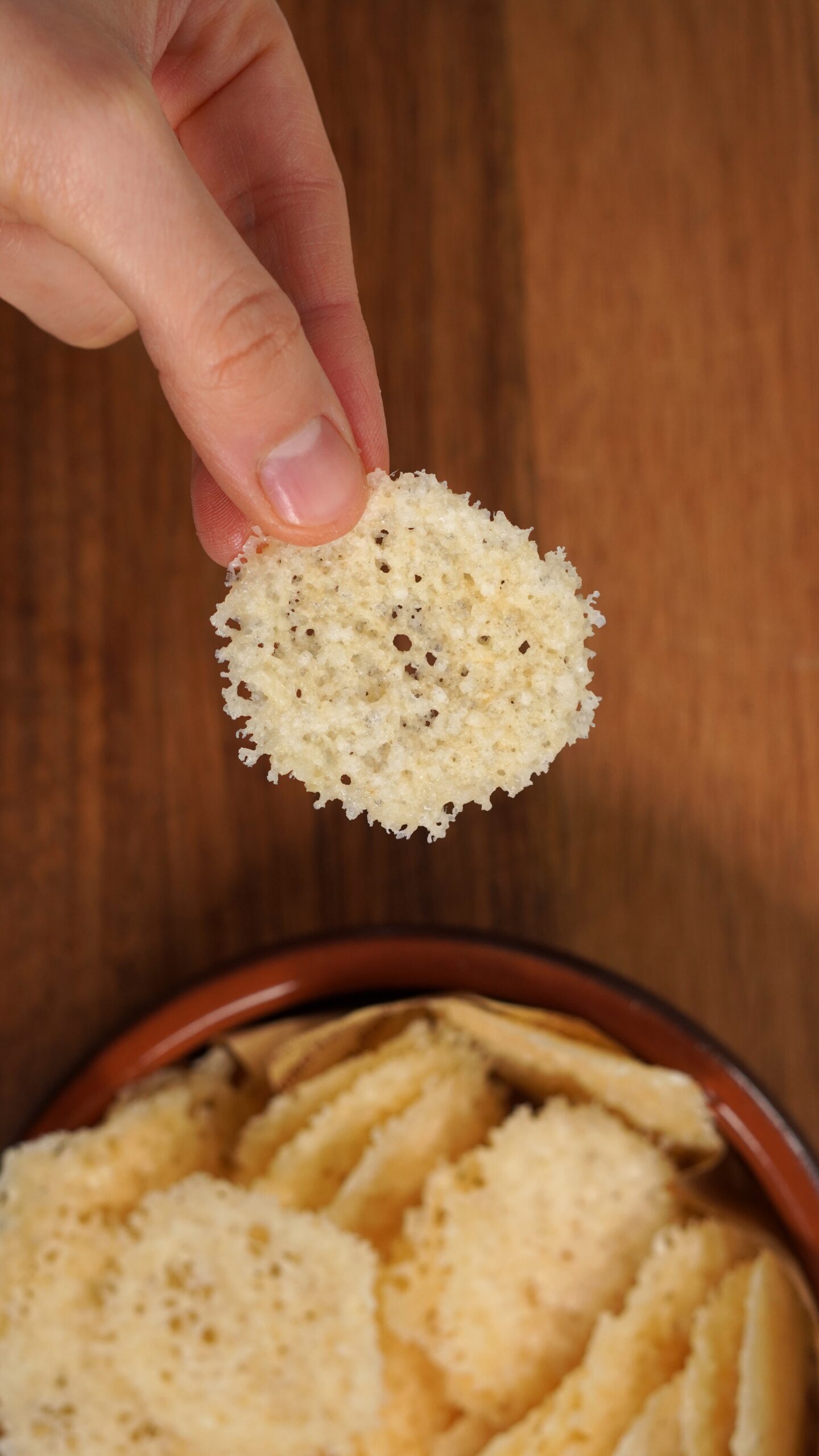 1-Ingredient Parmesan Chips (In 1 Minute!) - healthyfloflo